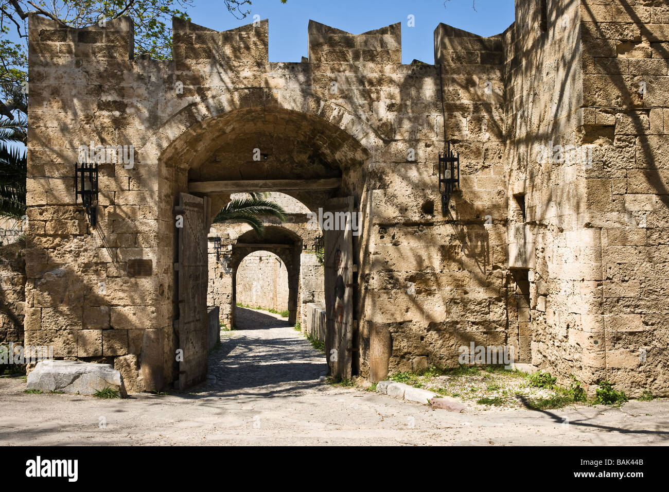 Amboise Gate, Old Town of Rhodes, Greece Stock Photo - Alamy