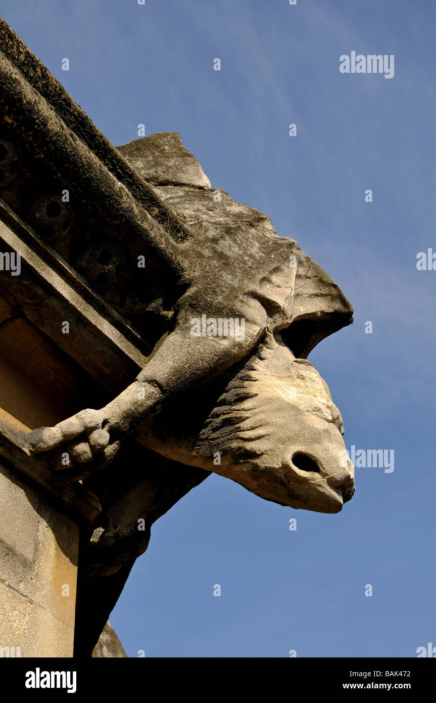 Gargoyle on Brinton`s Clock Tower and Drinking Fountain, Kidderminster ...