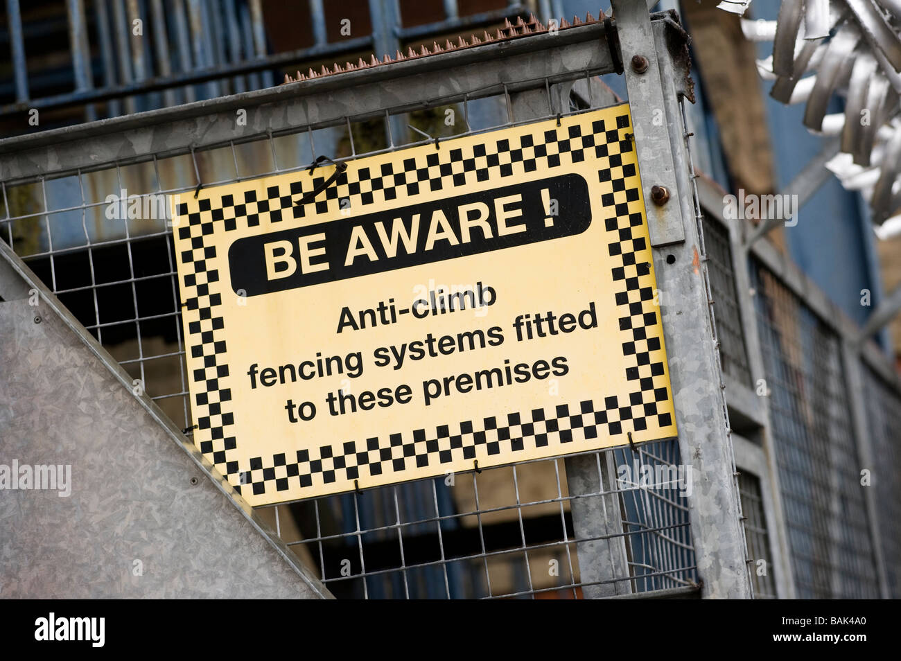 Anti climb fencing hi-res stock photography and images - Alamy