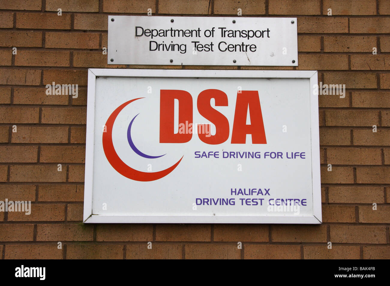 Sign outside Driving Test Centre, Halifax, West Yorkshire Stock Photo ...