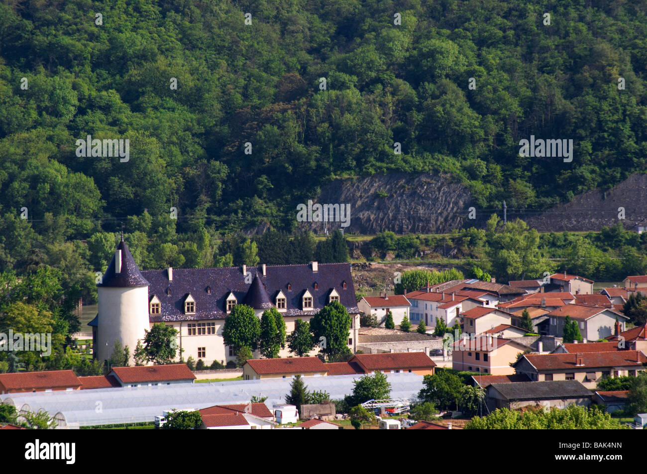 chateau d ampuis rhone france Stock Photo - Alamy
