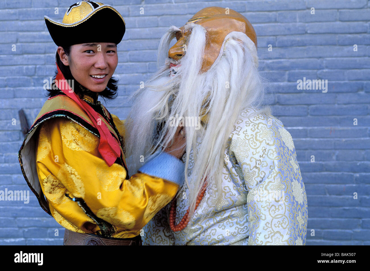 Mongolia, Ulaan Baatar, Chijin Monastery, folk show Stock Photo - Alamy