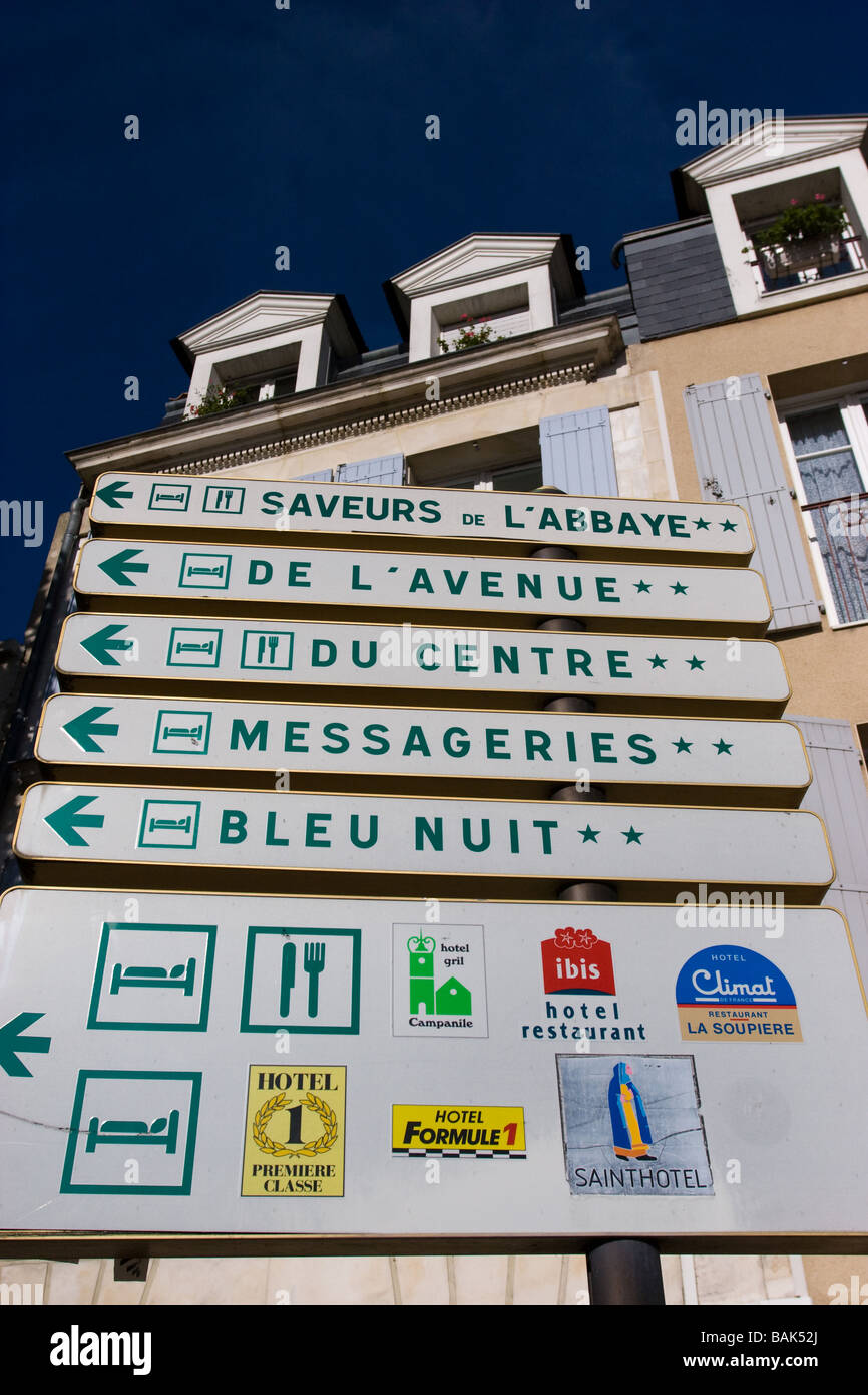 Road signs in french village hi-res stock photography and images - Alamy