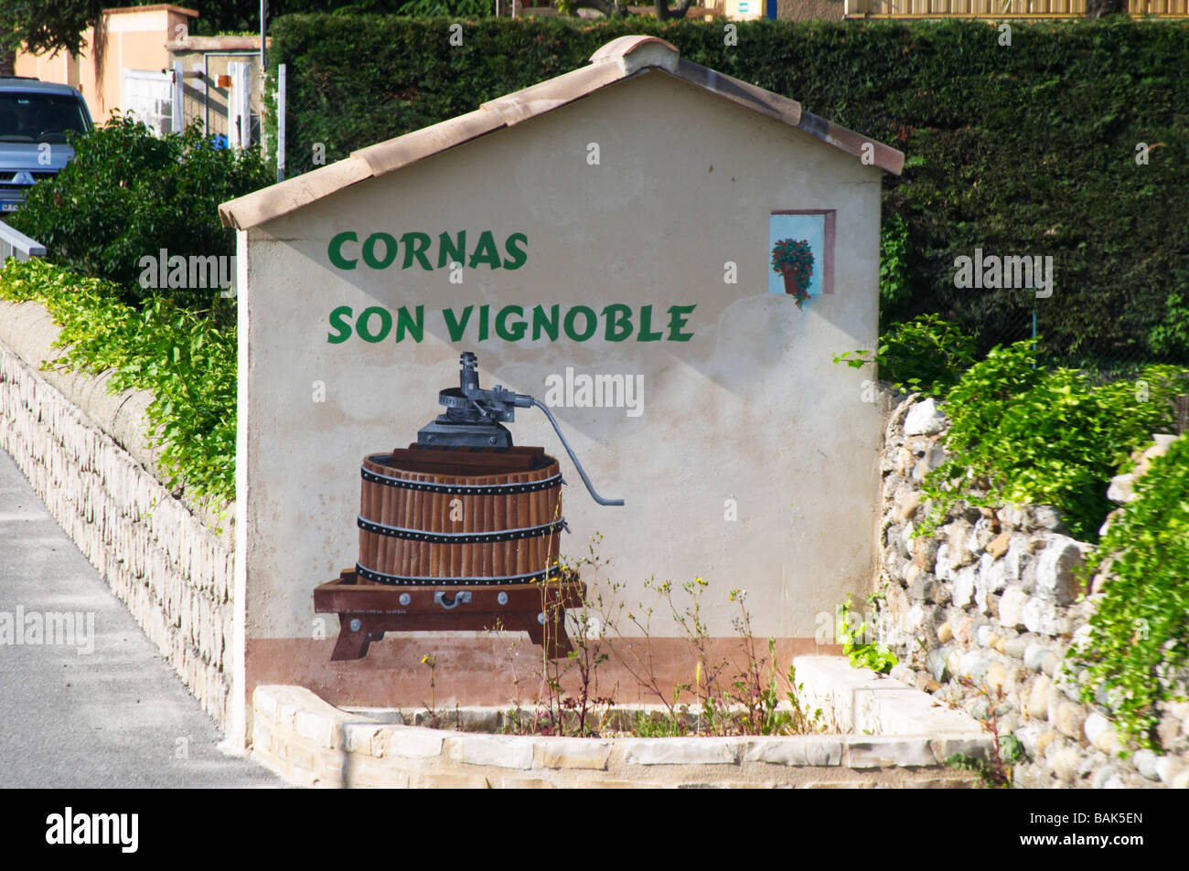 son vignoble cornas rhone france Stock Photo - Alamy