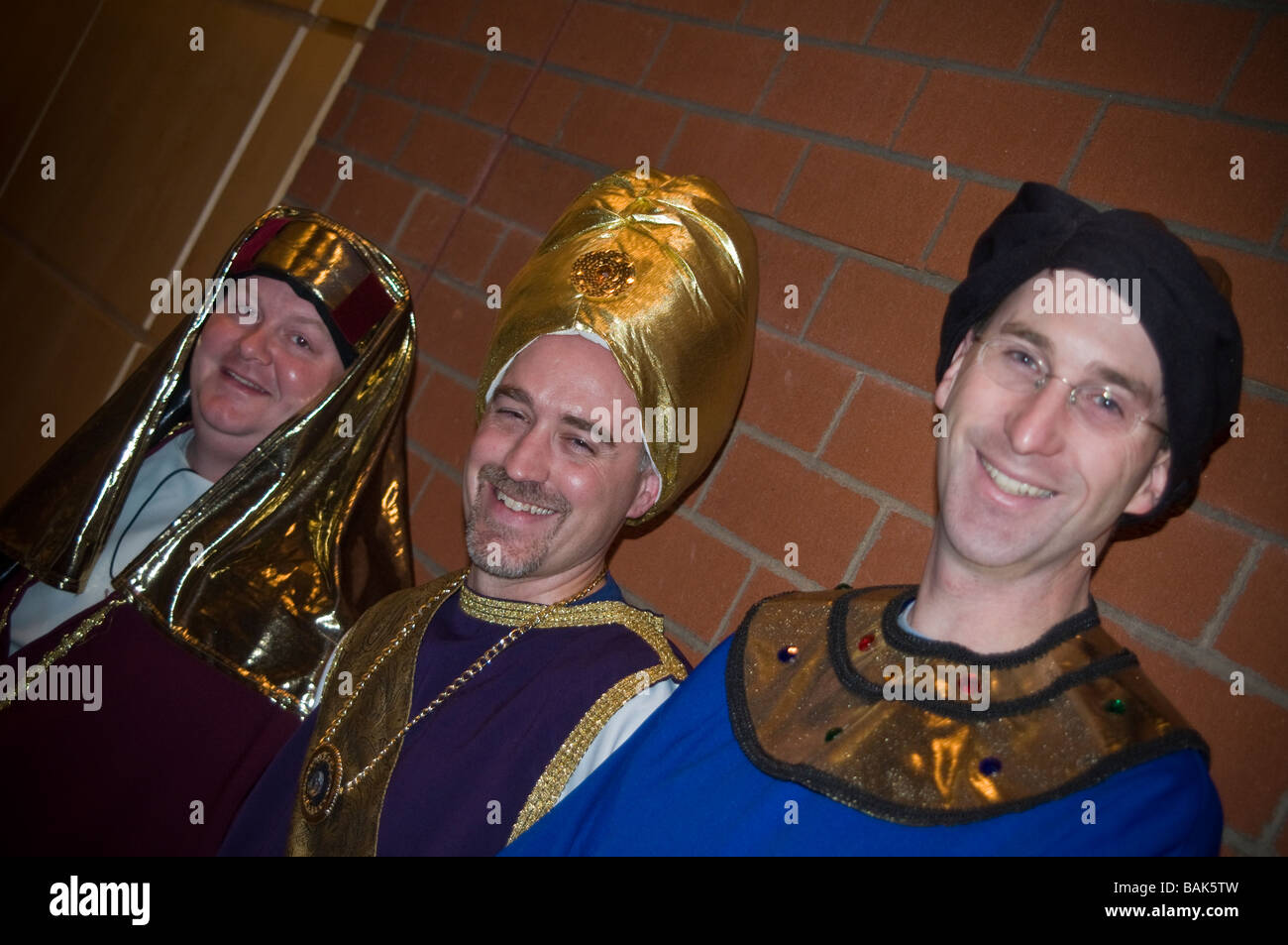 Three wise men church pagent Stock Photo - Alamy