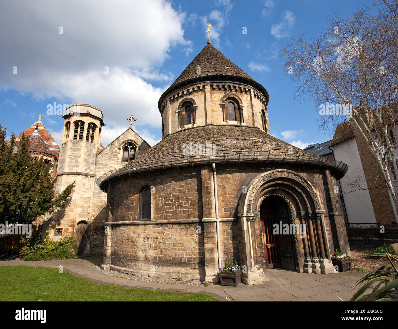 Round Church Cambridge city England Stock Photo - Alamy