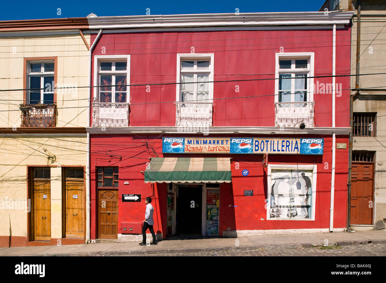 Chile, Valparaiso Region, Valparaiso, historic district listed as World ...