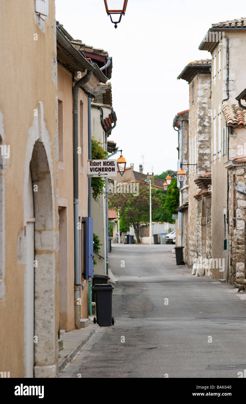 town street cornas rhone france Stock Photo - Alamy