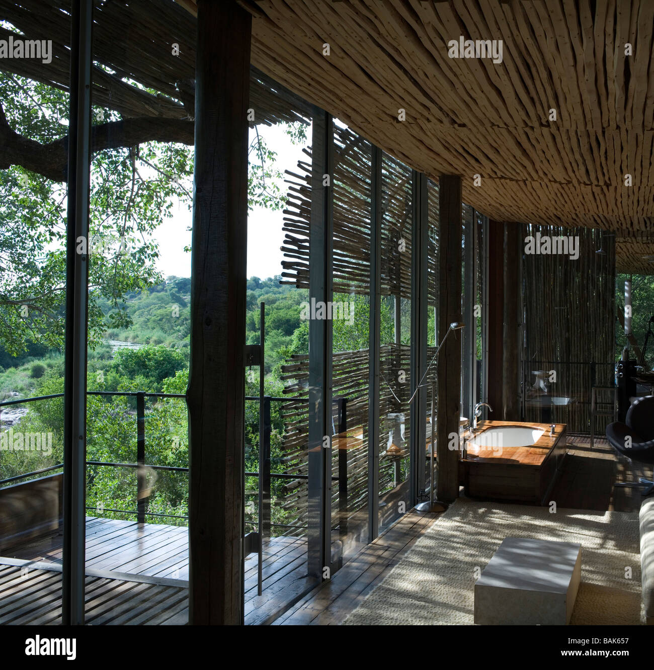 singita game lodge interior of cabin Stock Photo - Alamy