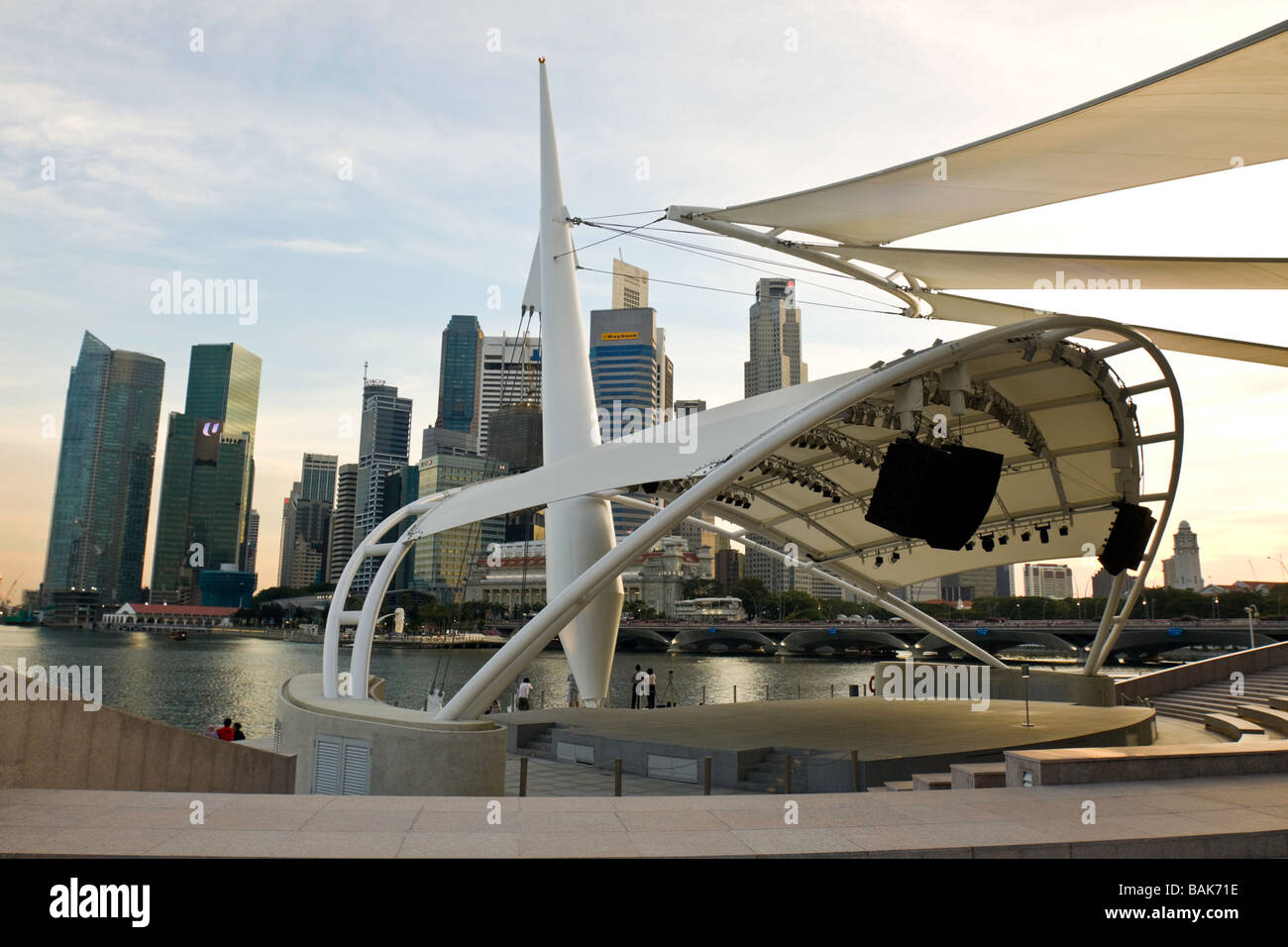 Asia, Singapore, Esplanade Outdoor Theatre Stock Photo - Alamy