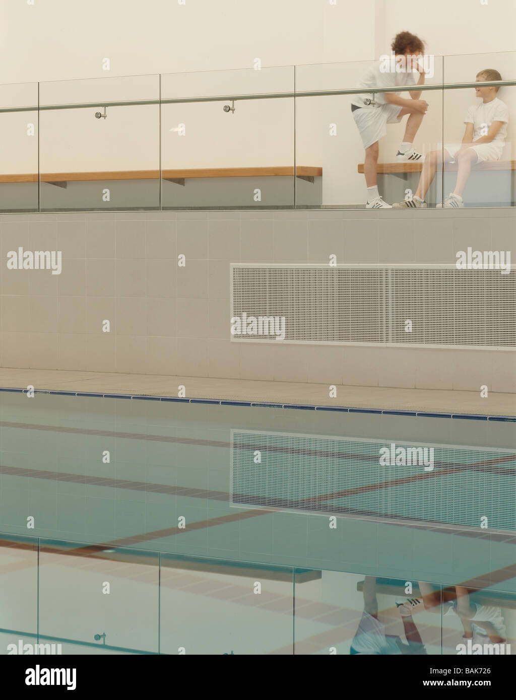 university college school sports centre and pool Stock Photo - Alamy