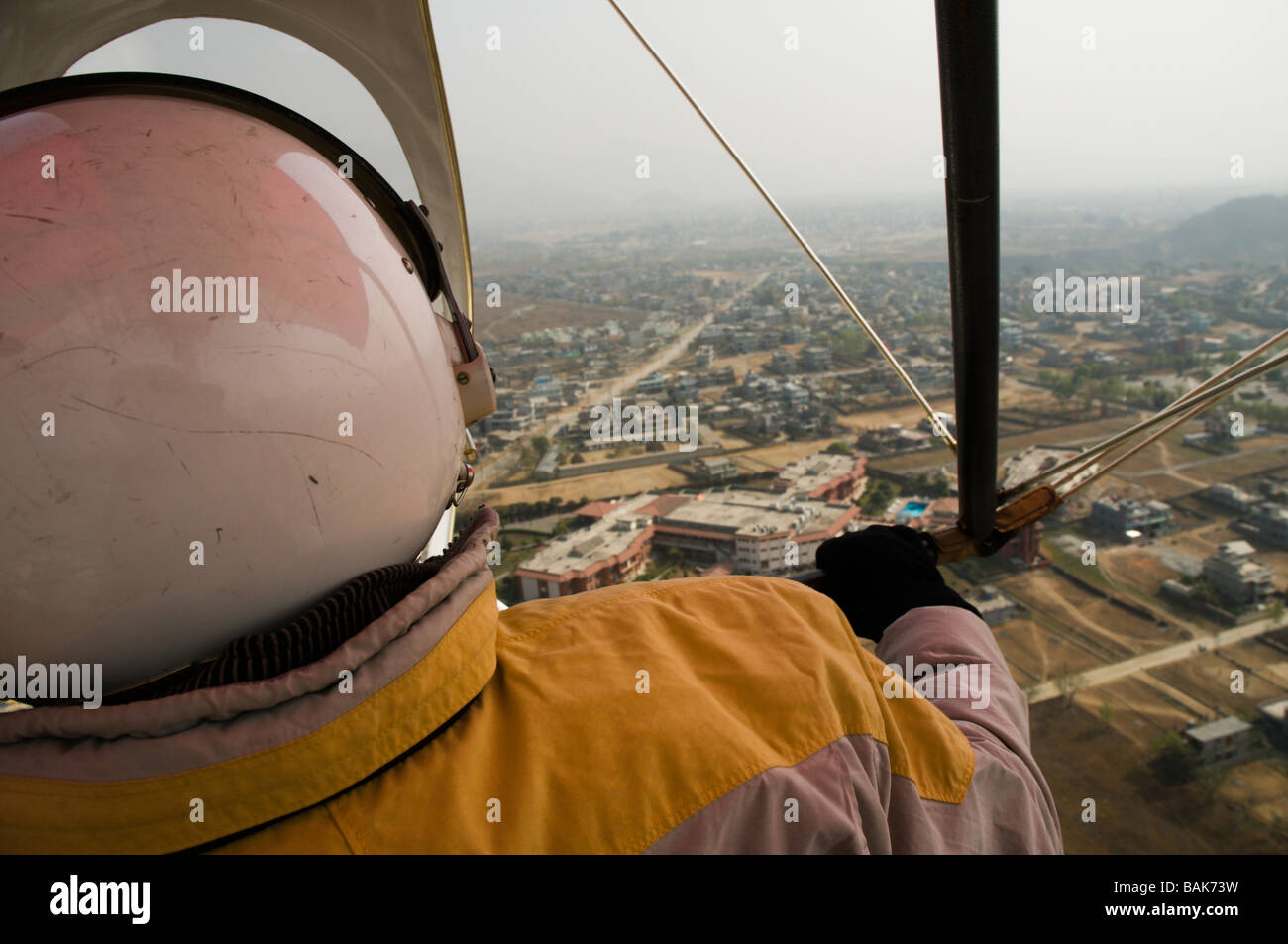 microlight flight over the Himalayas Stock Photo - Alamy