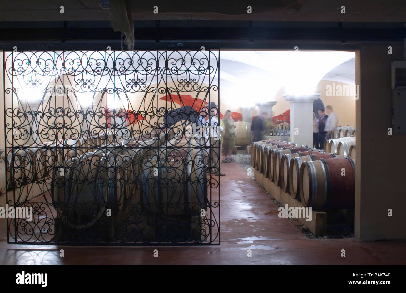 barrel aging cellar domaine gilles robin crozes hermitage rhone france ...