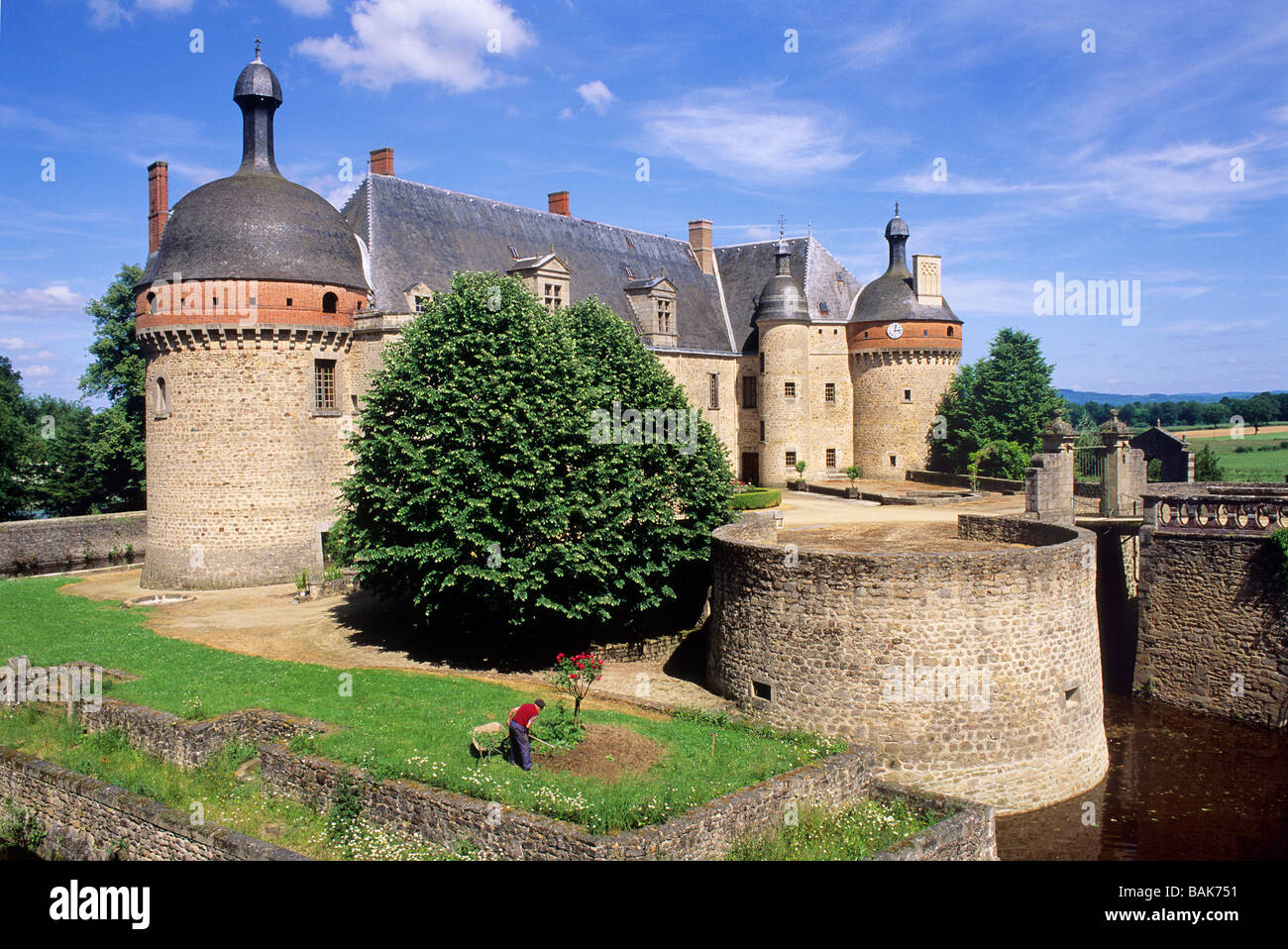 France, Creuse, Chateau of Saint Germain Beaupré Stock Photo - Alamy