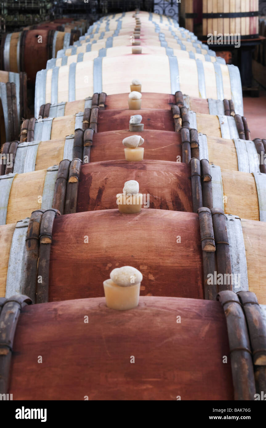 silicone bung on barrel barrel aging cellar dom g robin crozes ...