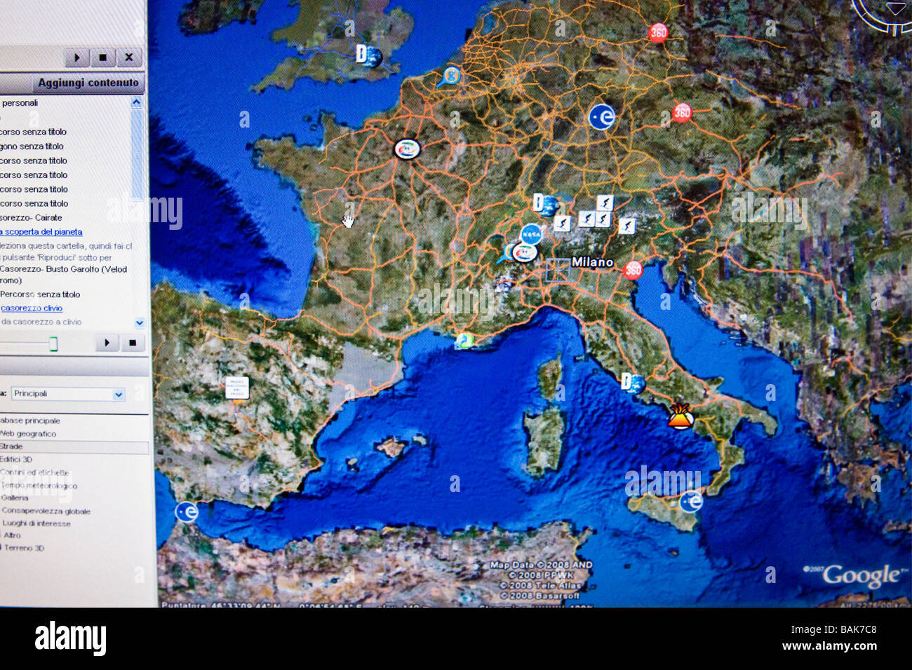 routes and maps Stock Photo - Alamy