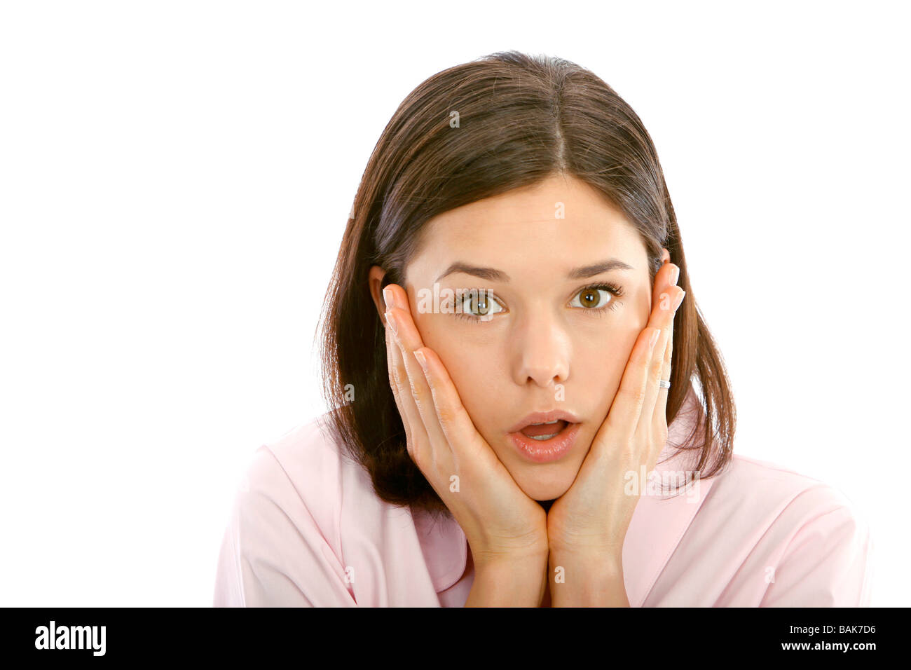 emotions, surprised young woman Stock Photo - Alamy