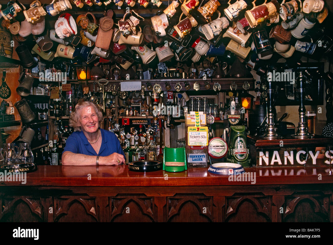 Ireland, County Donegal,Ardara, Nancy's pub, portrait Stock Photo - Alamy