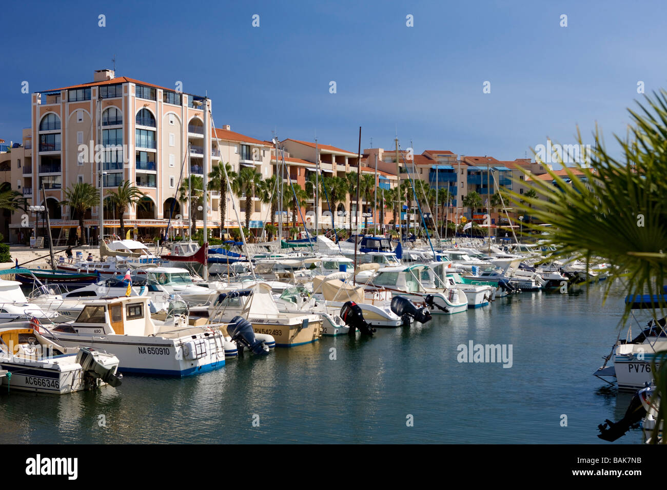 France, Pyrenees Orientales, Argeles sur Mer, Argeles Plage, marina ...