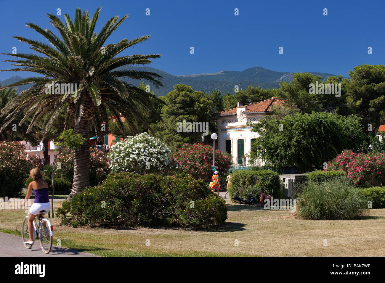 France, Pyrenees Orientales, Argeles sur Mer, Argeles Plage, seafront ...