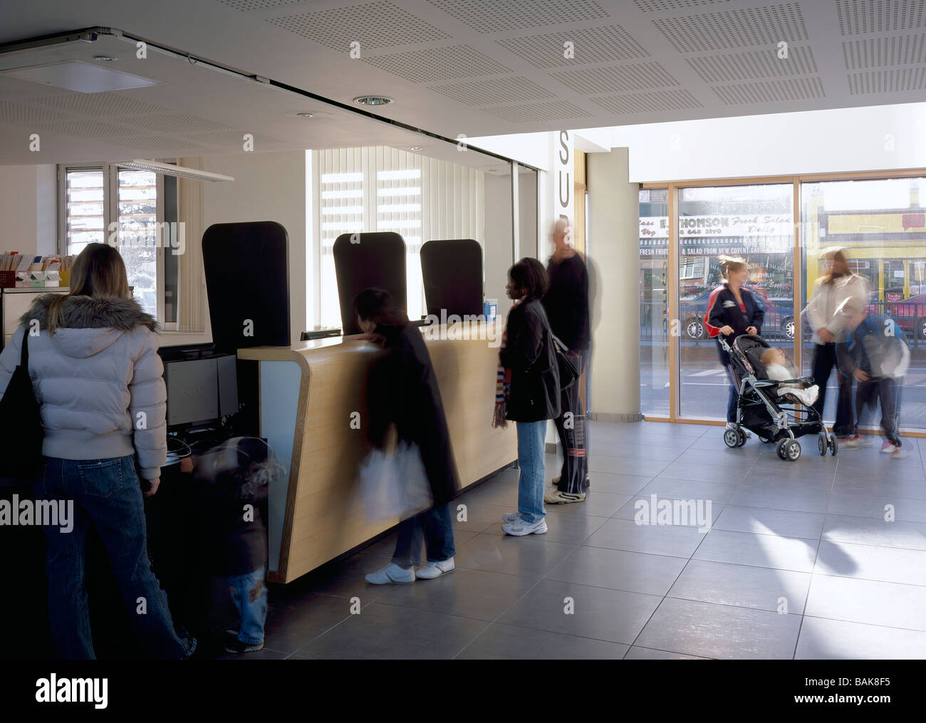 clinic reception view Stock Photo - Alamy