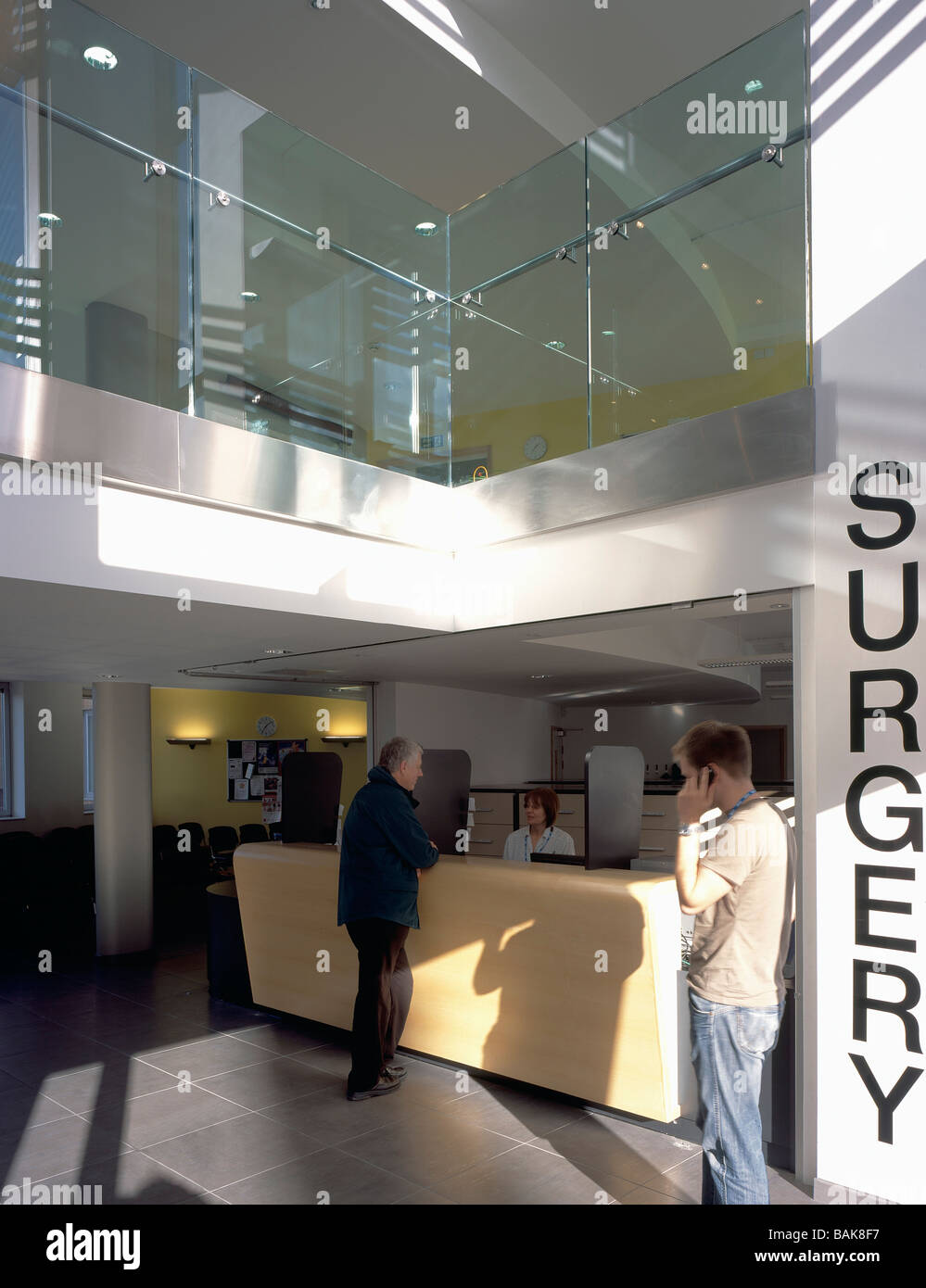 clinic reception view 2 Stock Photo - Alamy