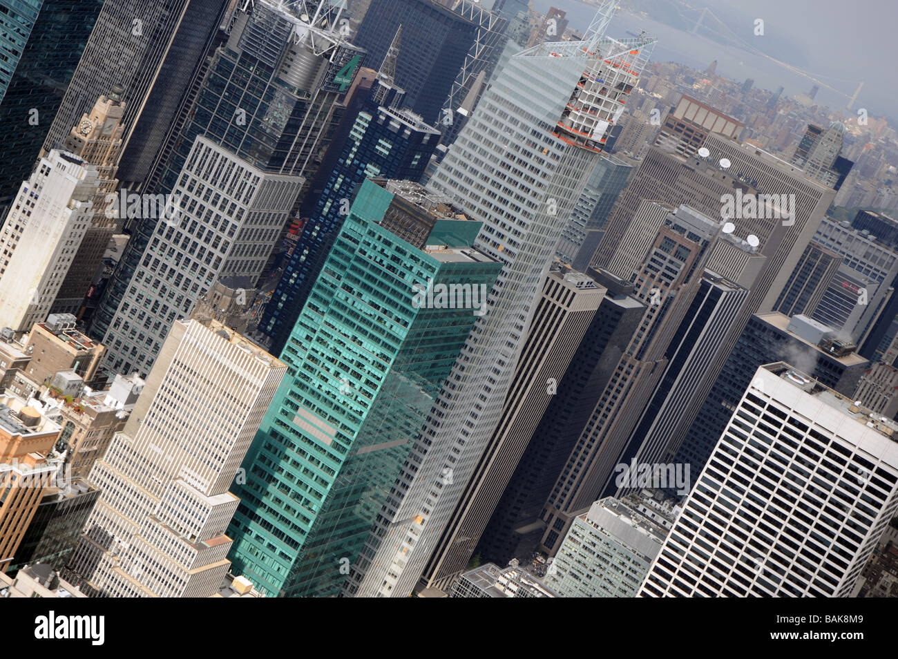 New York City tower blocks in mid town Stock Photo - Alamy