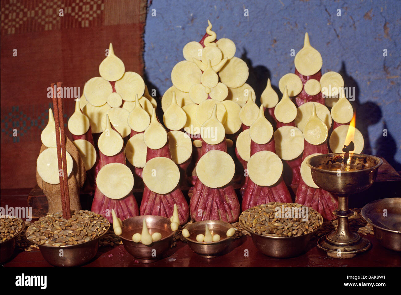 India, Jammu and Kashmir, Ladakh, Indus valley, Stok village, ritual ...