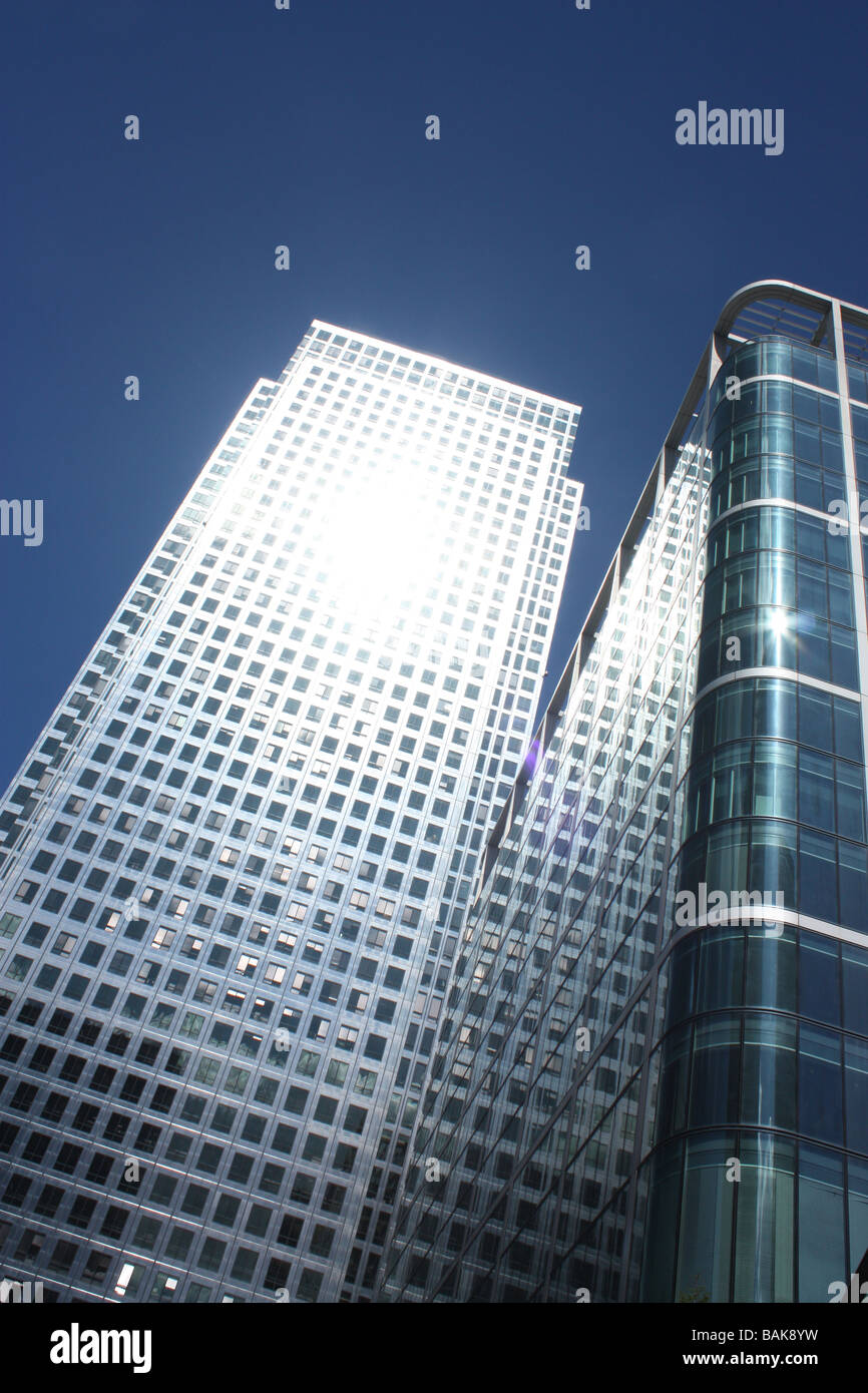 One Canada Square, London in the sunlight Stock Photo - Alamy