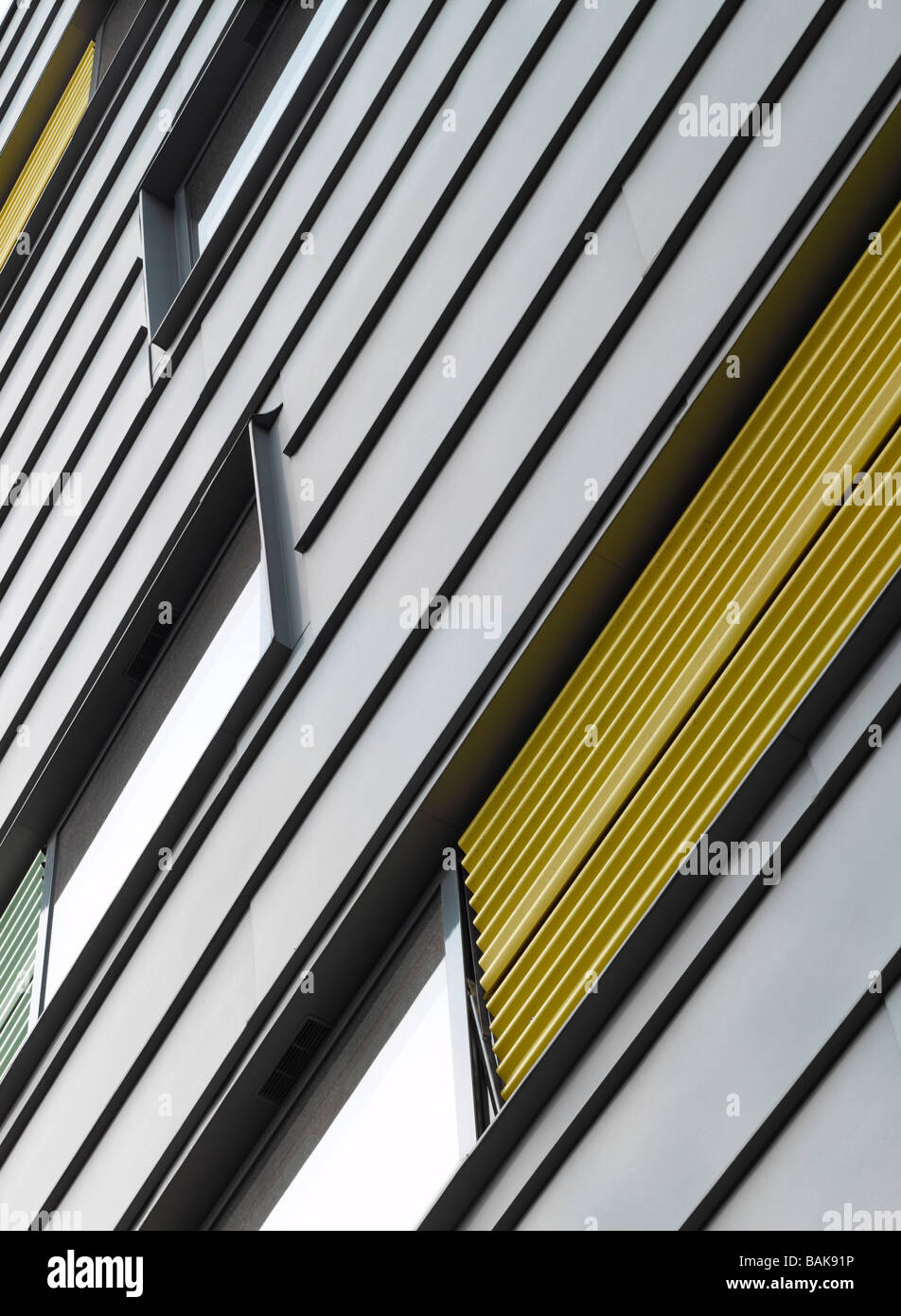 artesian building bermonsey spa galvanised cladding Stock Photo - Alamy