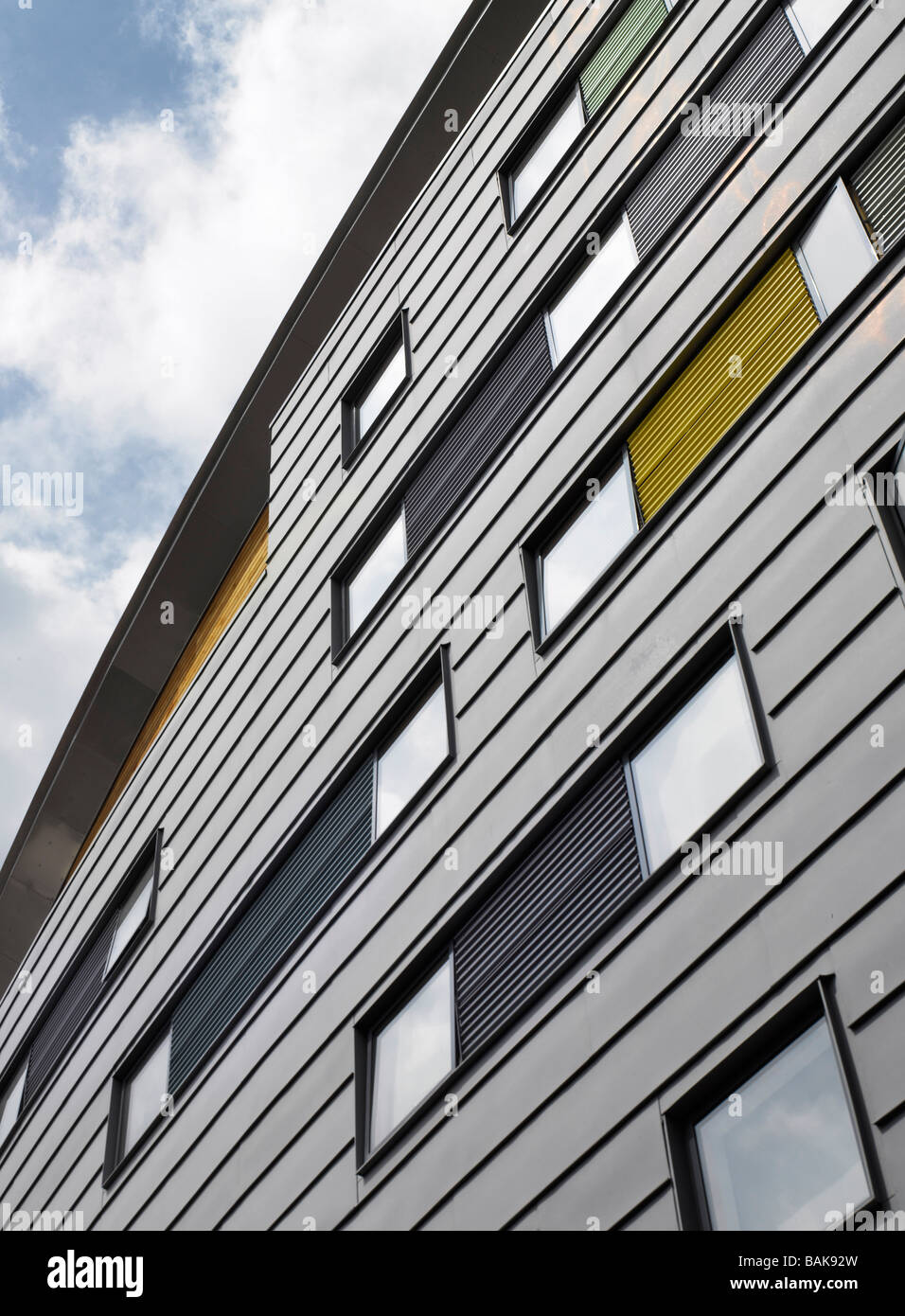 artesian building bermonsey spa galvanised cladding Stock Photo - Alamy