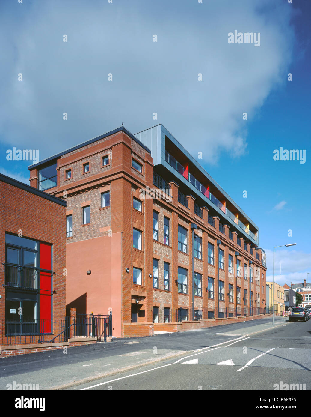 toxteth housing school conversion Stock Photo - Alamy