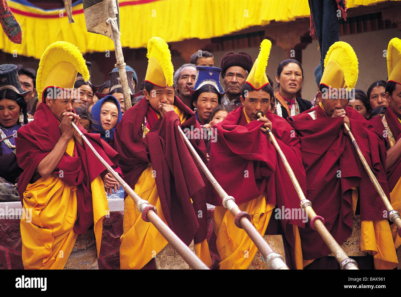 India, Jammu and Kashmir, Ladakh Himalaya, Indus valley, Tikse Gompa ...