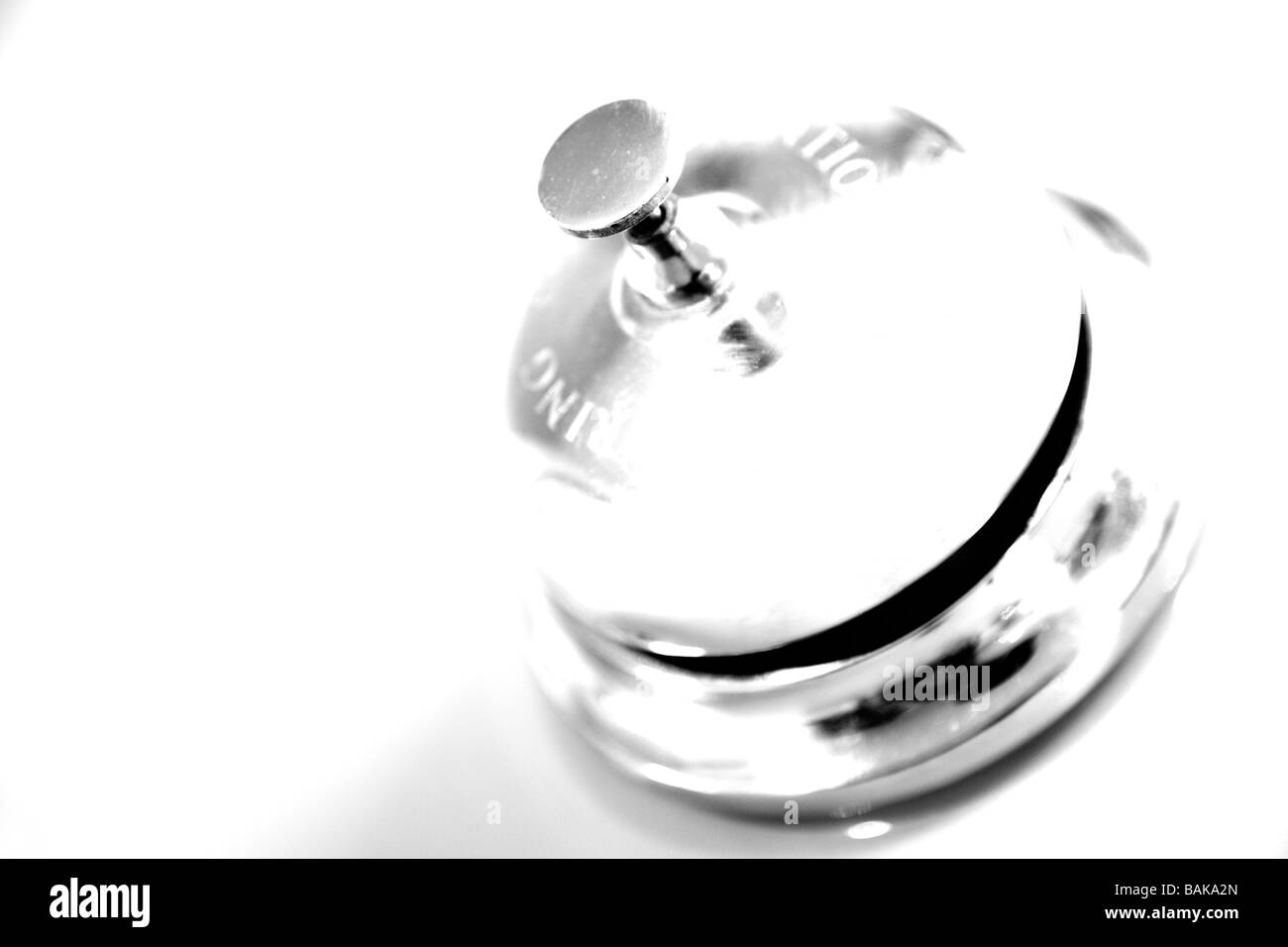 A abstract image of a customer or concierge bell on a white background ...