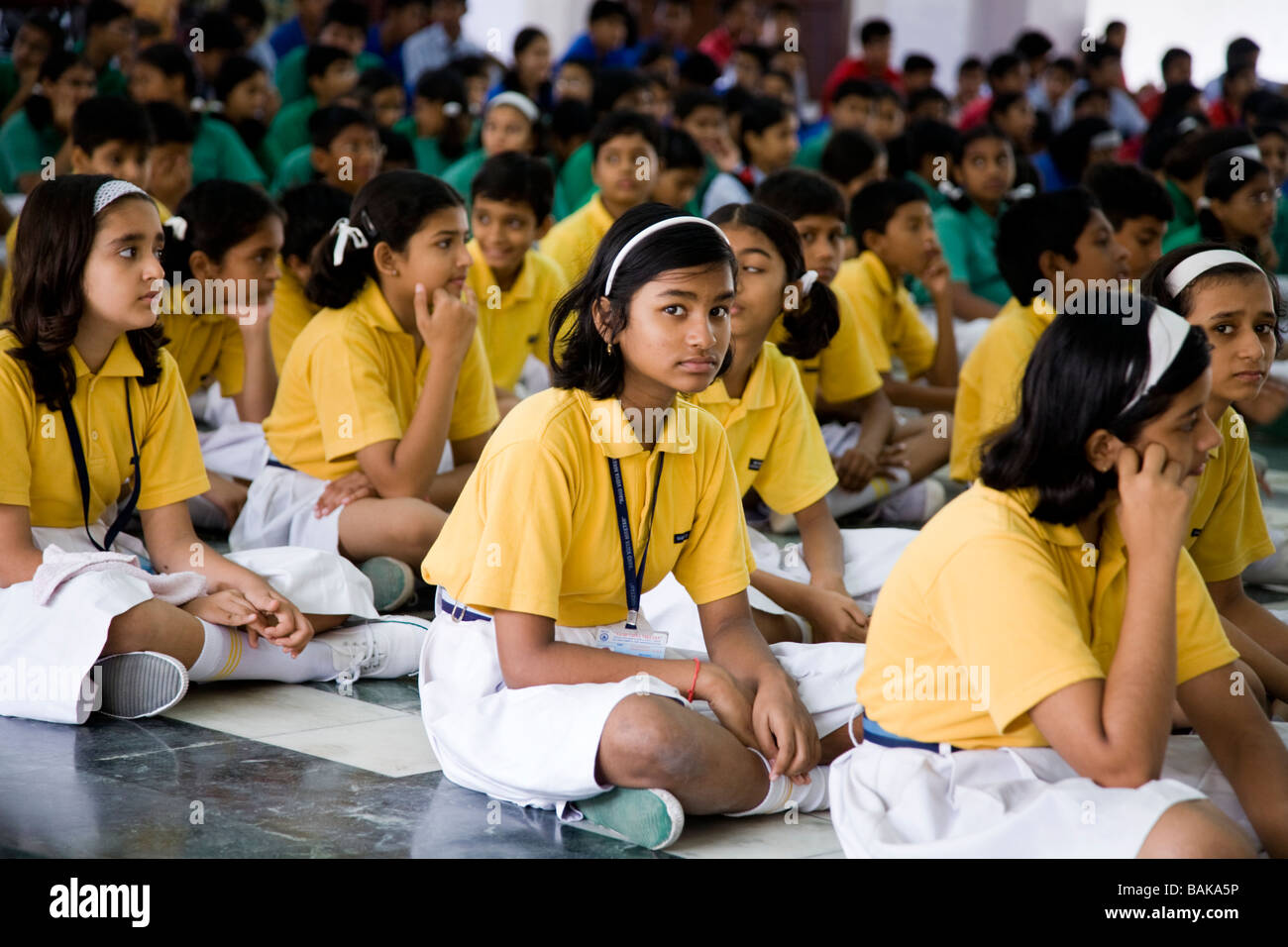 School morning assembly india hi-res stock photography and images - Alamy