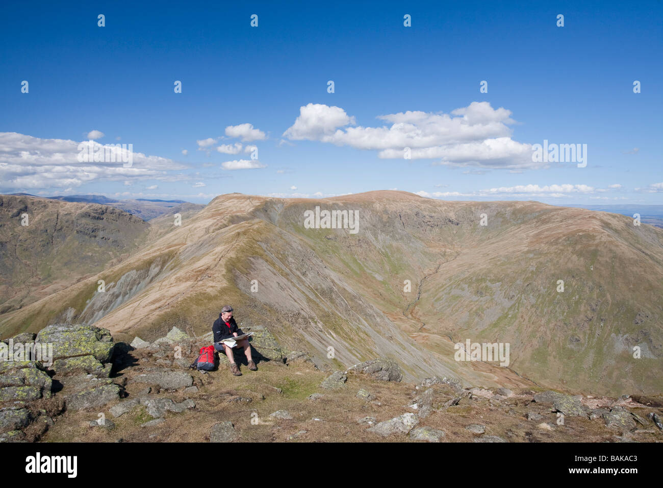 The Kentmere horseshoe in the Lake district UK Stock Photo - Alamy