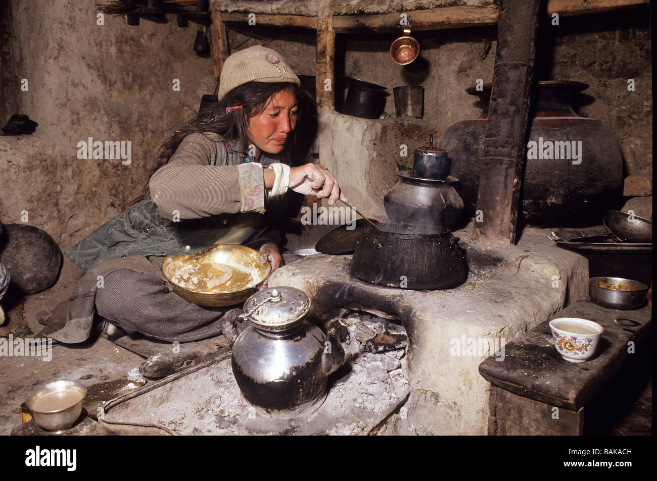 India, Jammu and Kashmir State, Ladakh Himalaya, Zanskar, Zangla ...