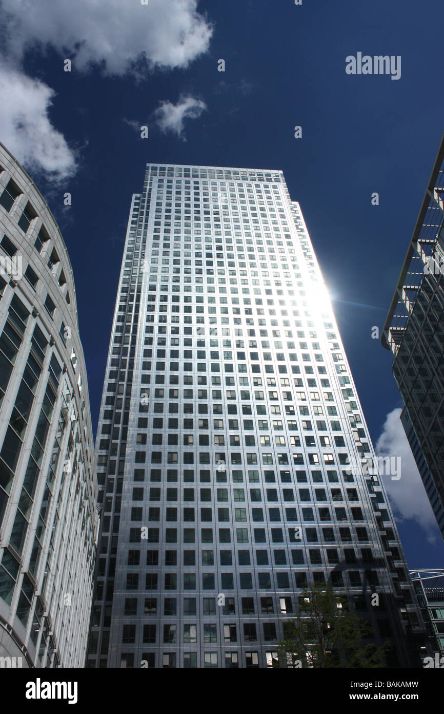 One Canada Square, London in the sunlight Stock Photo - Alamy