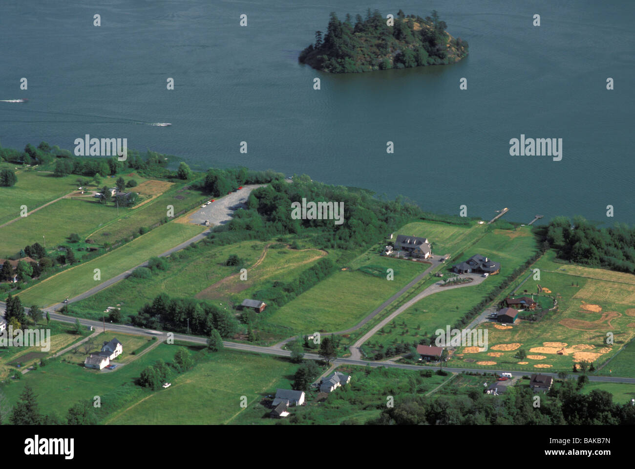 view of Mount Erie from Whidbey Island Stock Photo - Alamy