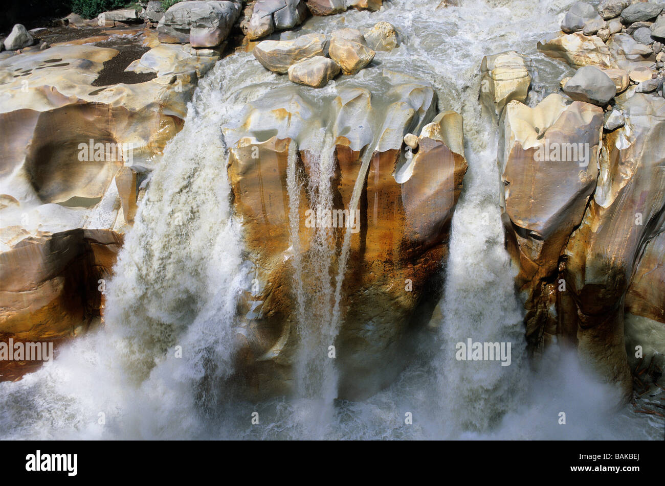 India, Uttarakhand State, Gangotri, Ganges Falls Stock Photo - Alamy