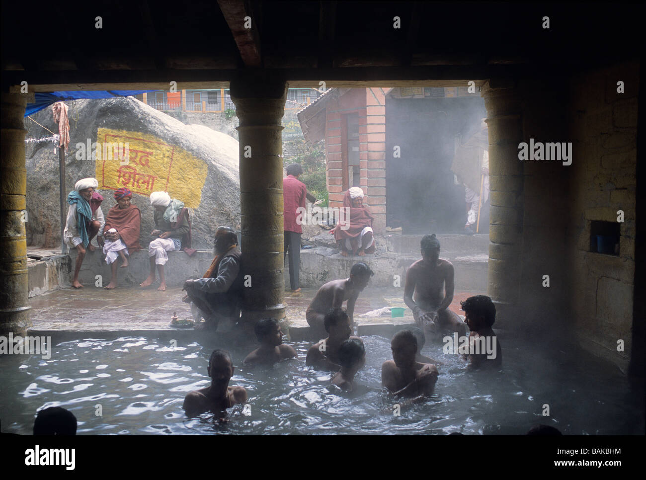 India, Uttarakhand State, Badrinath, hot springs Stock Photo - Alamy