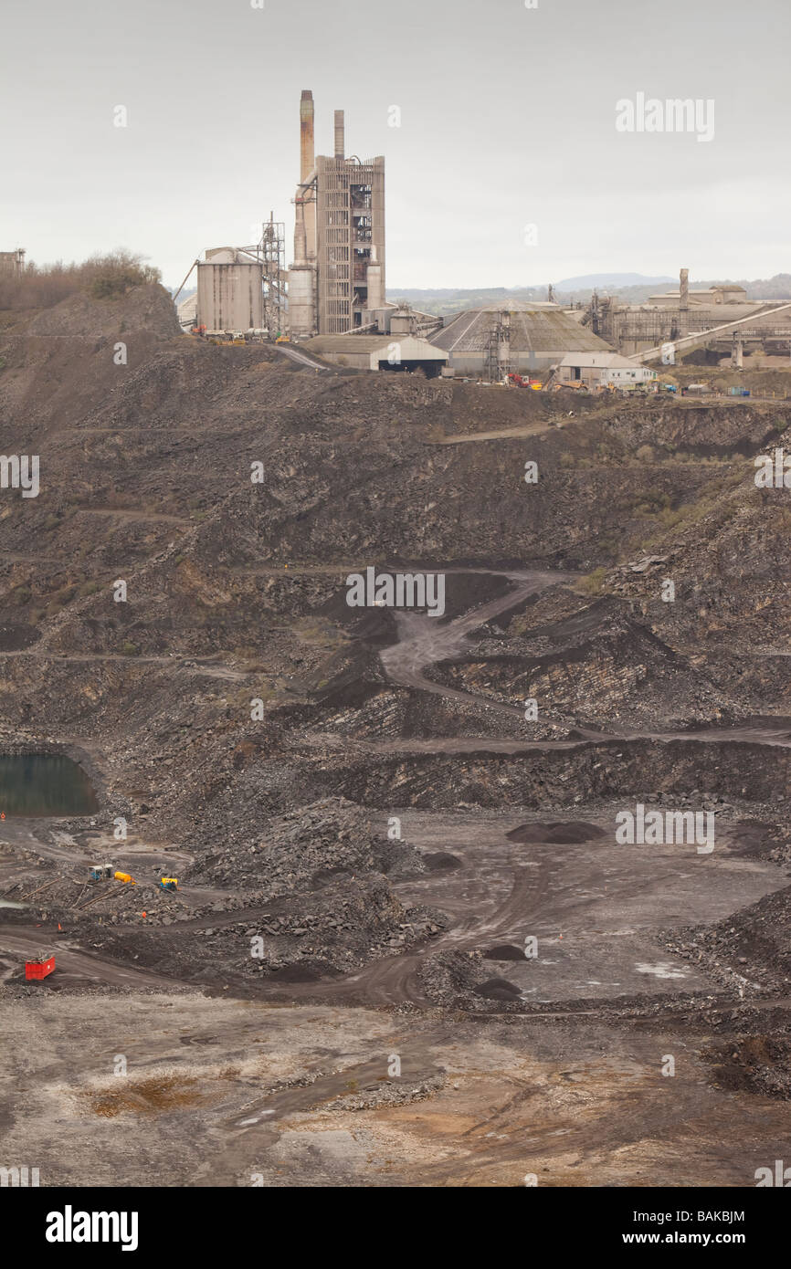 A limestone quarry in Clitheroe Lancashire UK to produce cement The ...