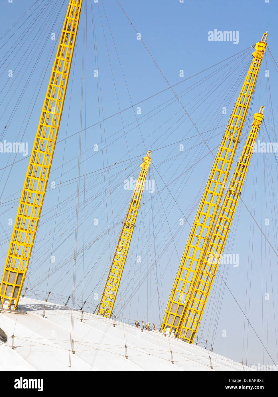 millennium dome o2 millenium dome details Stock Photo - Alamy