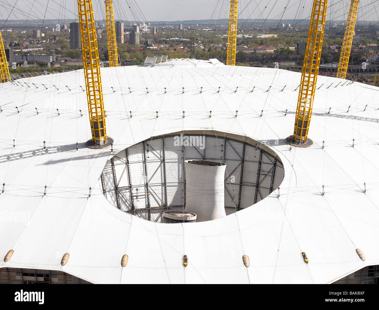 millennium dome elevated view of o2 millenium dome Stock Photo - Alamy