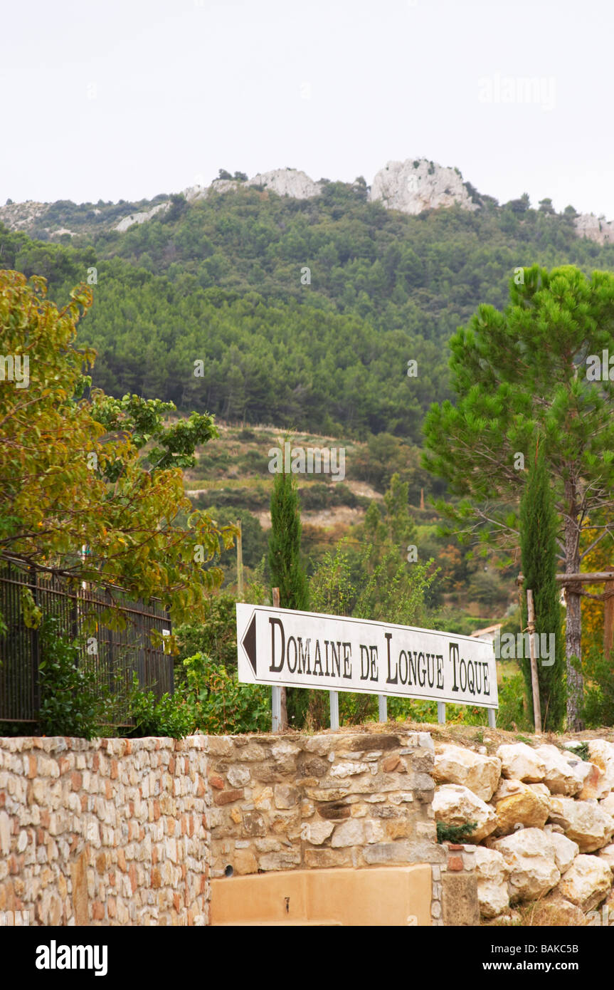 domaine de longue toque gigondas rhone france Stock Photo - Alamy