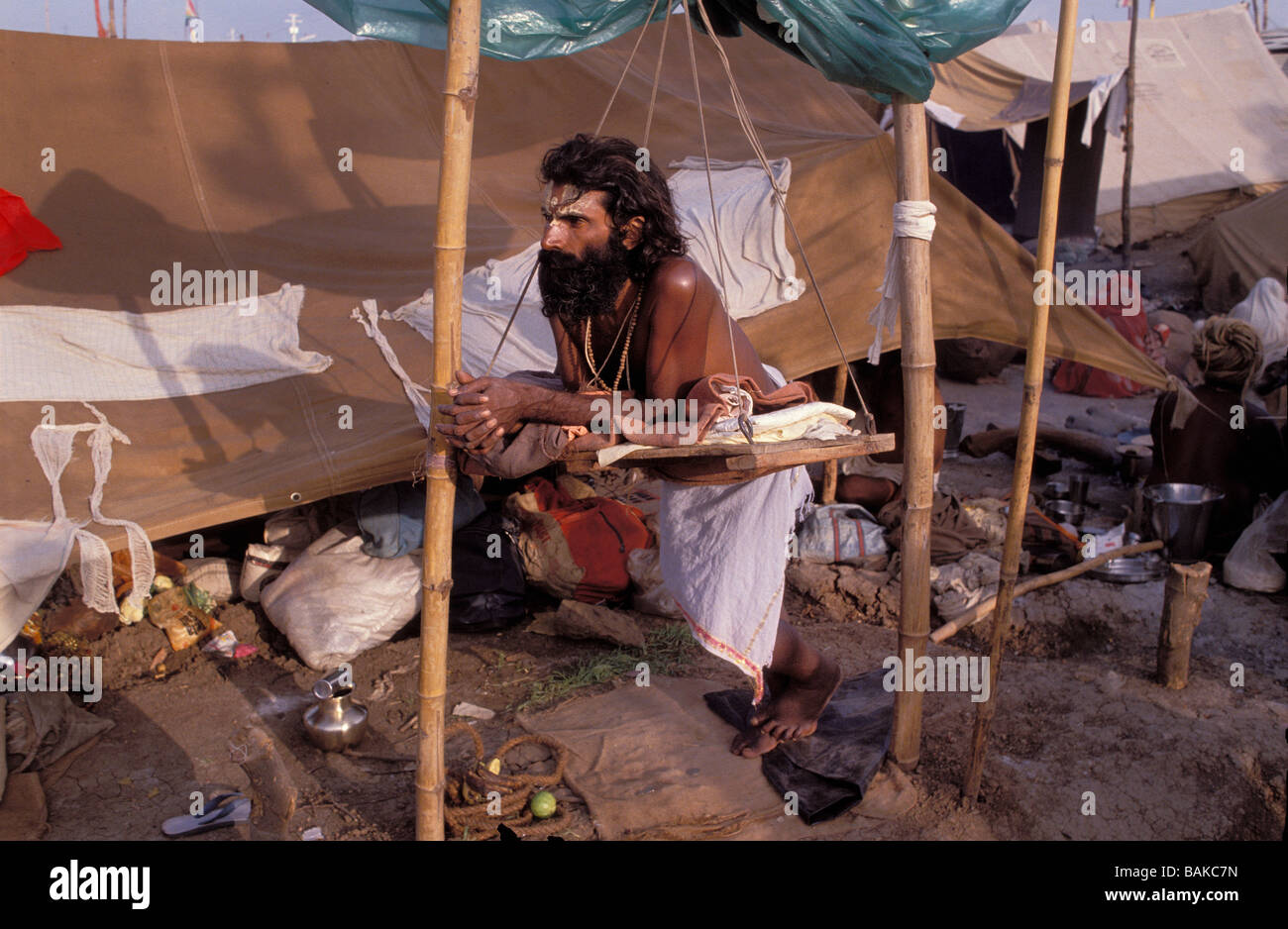 India, Maharashtra State, Nasik, Kumbh Mela, Hindu pilgrimage, Sadhu ...