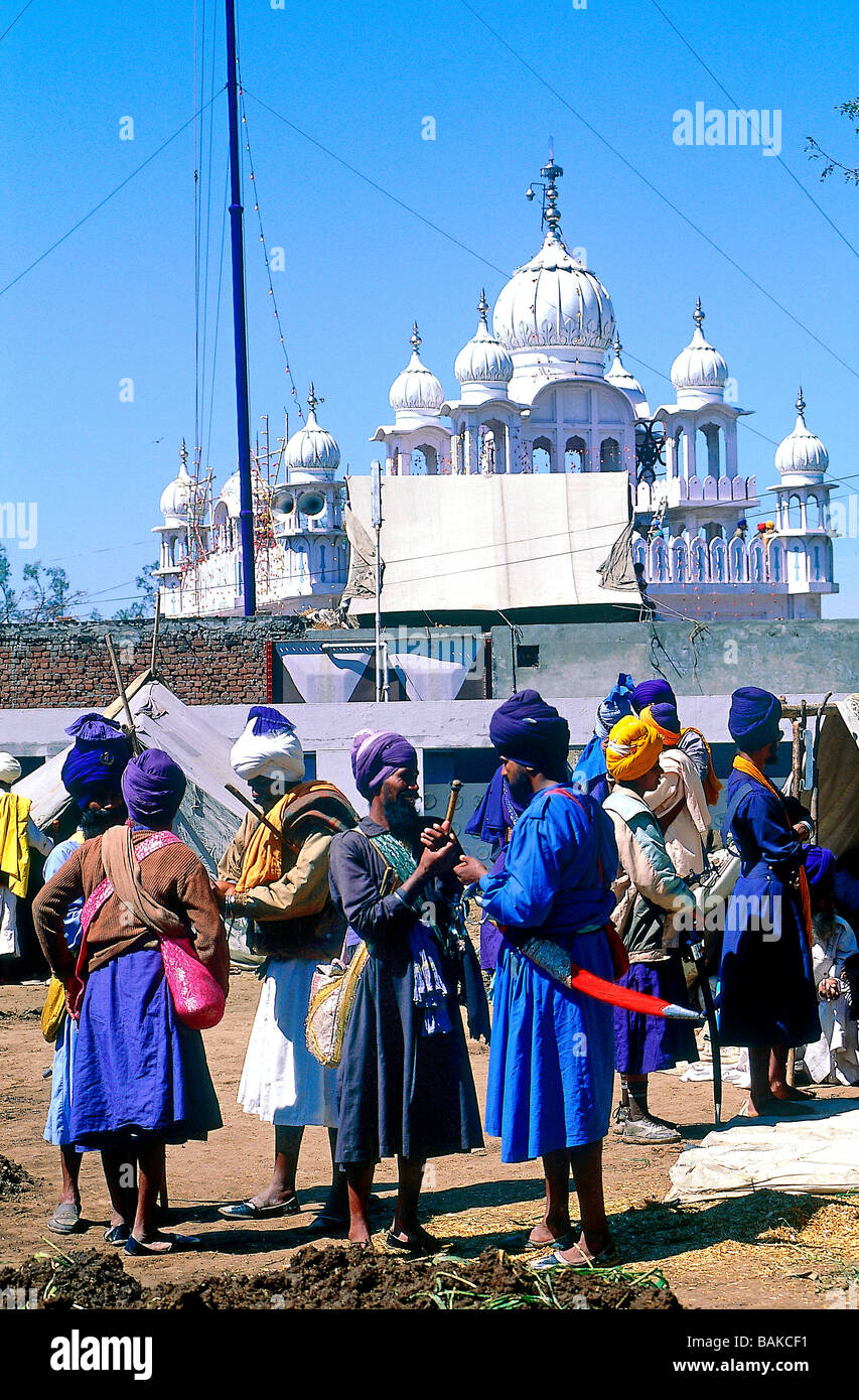 India, Punjab State, Anandpur Sahib, the Nihangs are the Knights of ...
