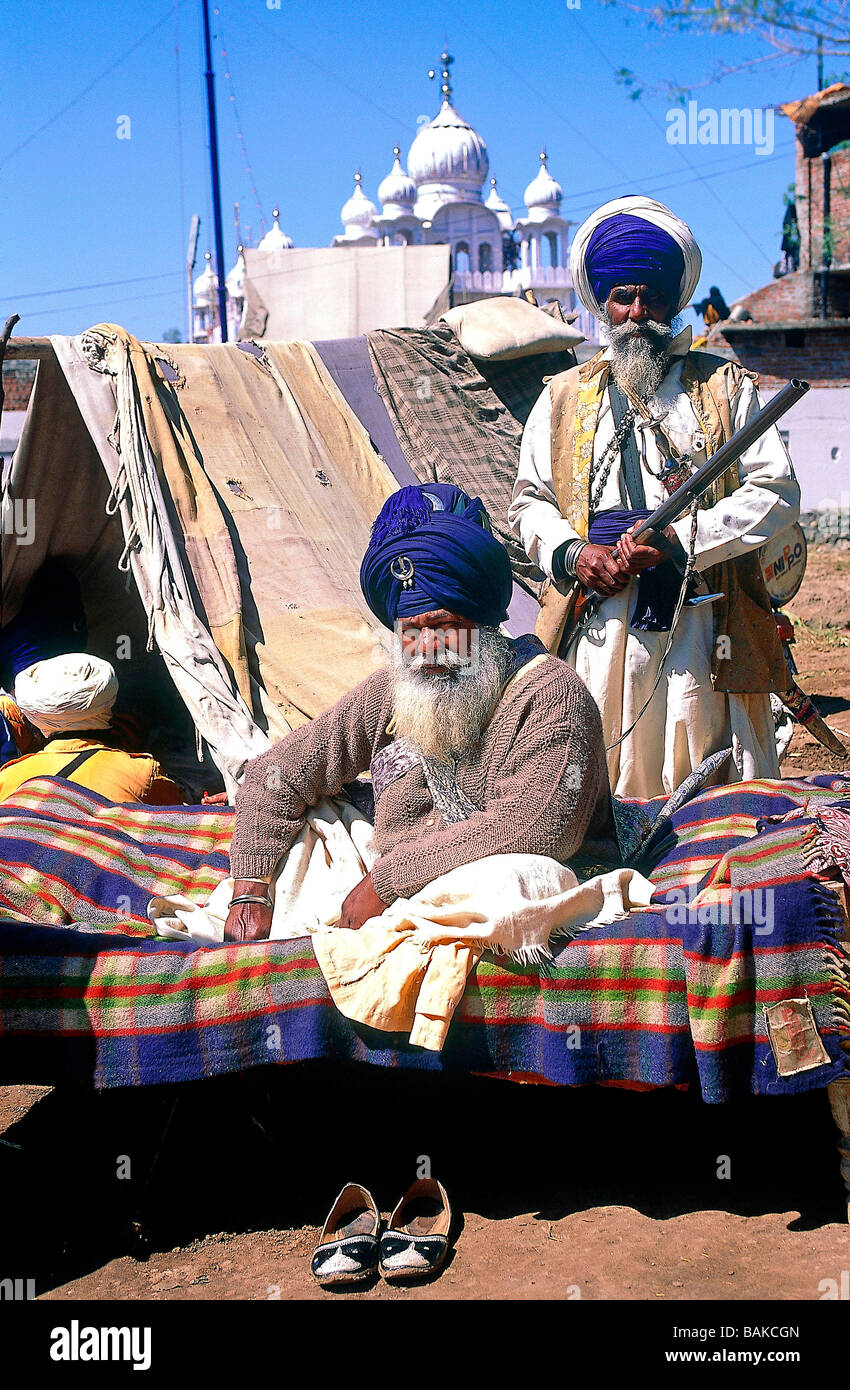 India, Punjab State, Anandpur Sahib, the Nihangs are the Knights of ...