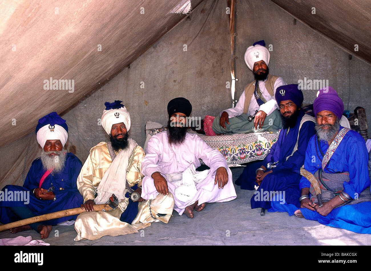 India, Punjab State, Anandpur Sahib, the Nihangs are the Knights of ...