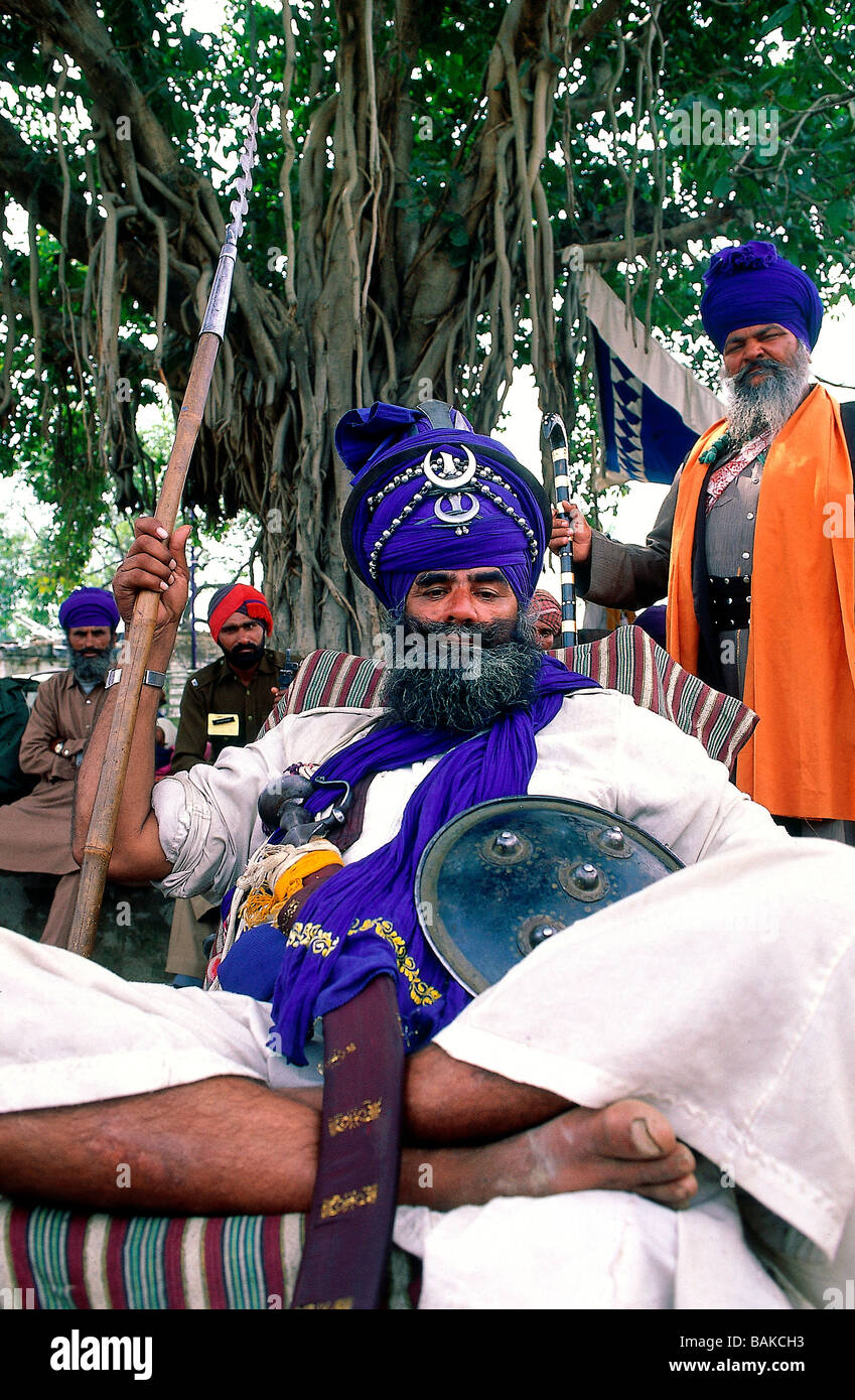 India, Punjab State, Anandpur Sahib, the Nihangs are the Knights of ...